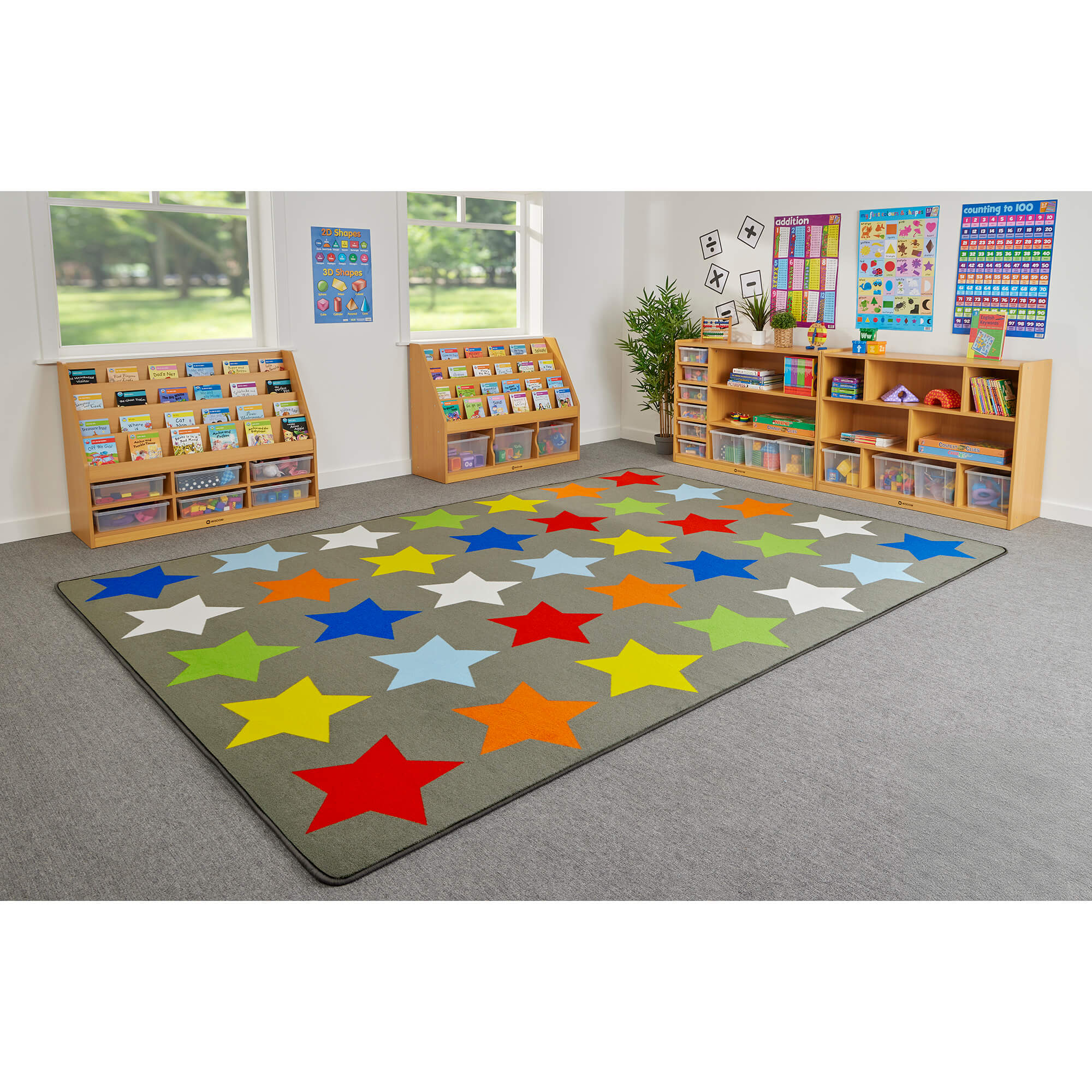 Sitting Stars Learning Rug | Profile Education
